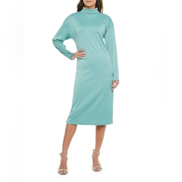 BOLD elements | Dresses | Nwot Bold Elements Long Sleeve Midi Dress ...